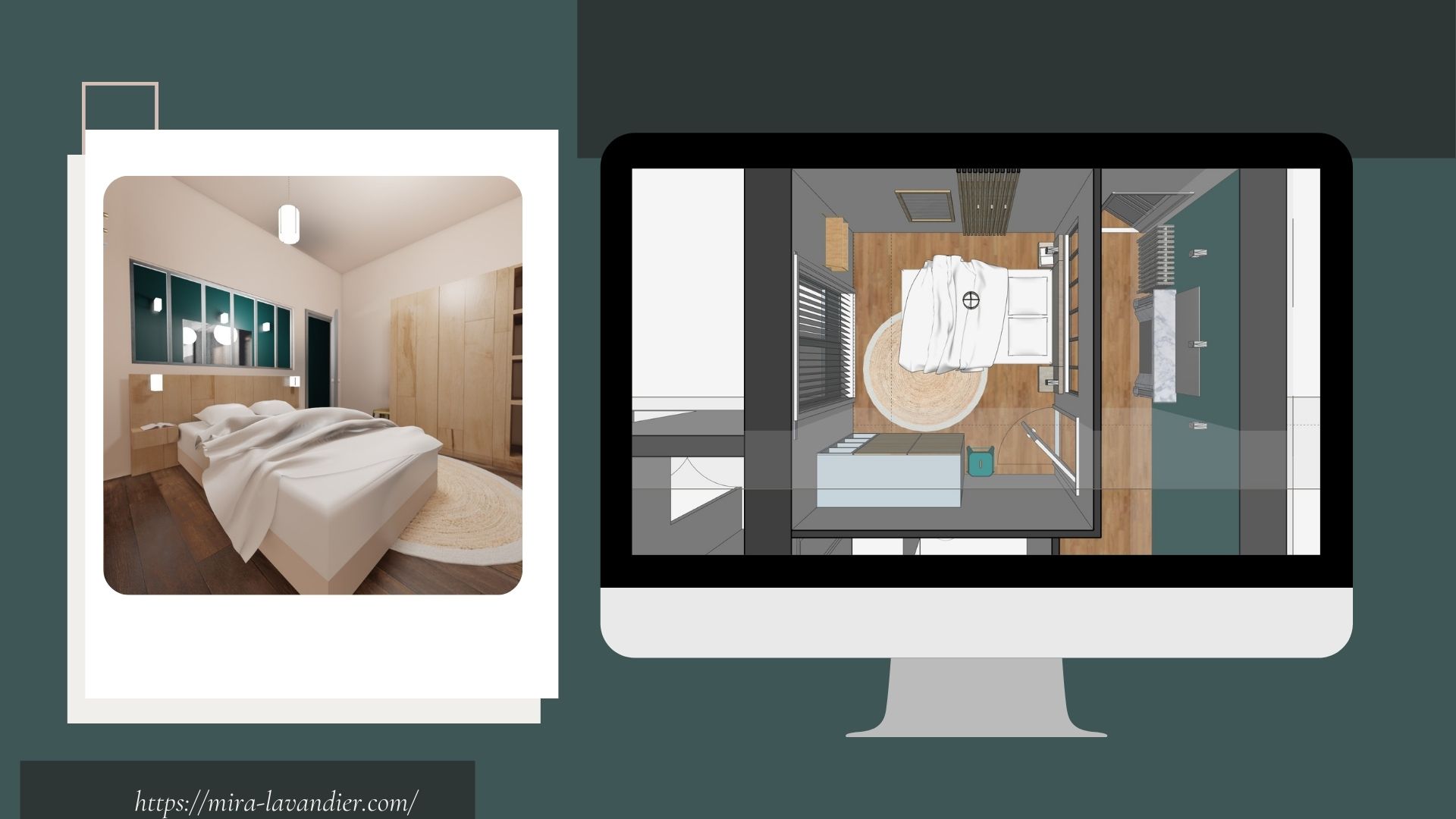 Chambre parentale moderne 12m2 à 20m2 11 projets 3D