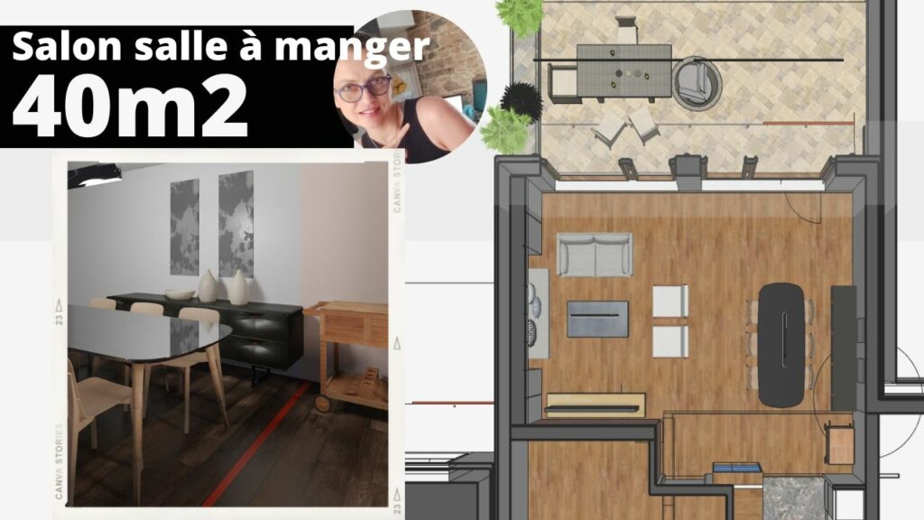 2 projets: aménagement salon salle à manger 40m2