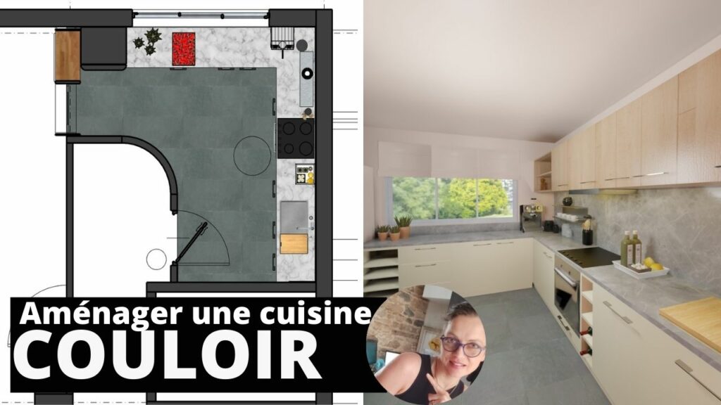 Amenager une cuisine couloir : exemple concret
