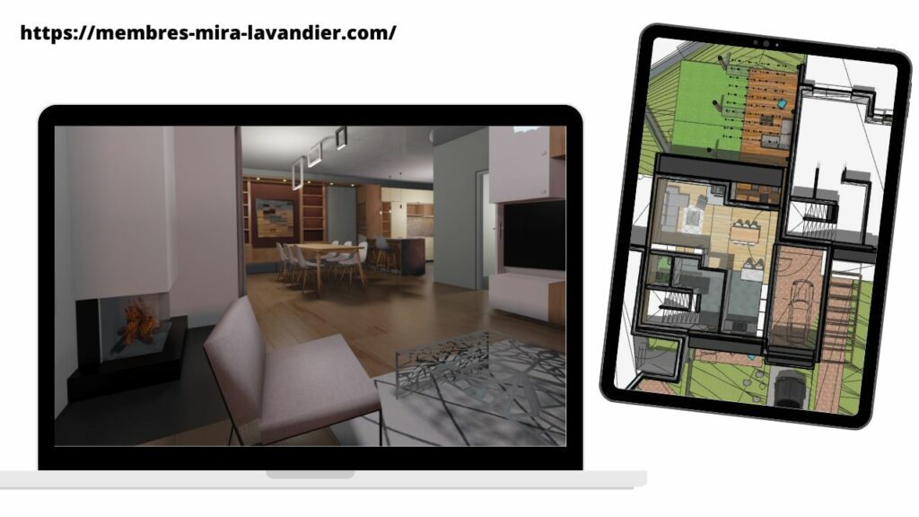 Salon cuisine ouverte 50m2 : exemple