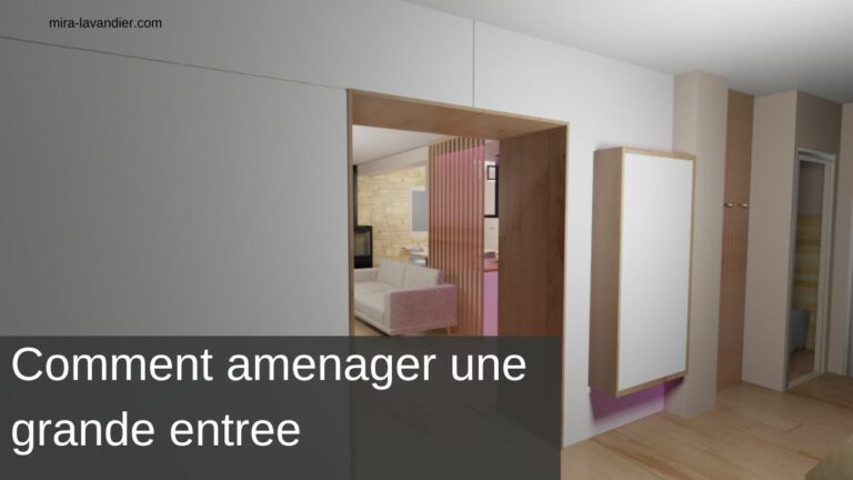 Comment aménager une grande entrée