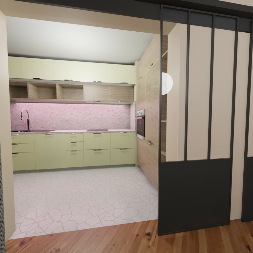 Comment aménager une cuisine fermée 8m2