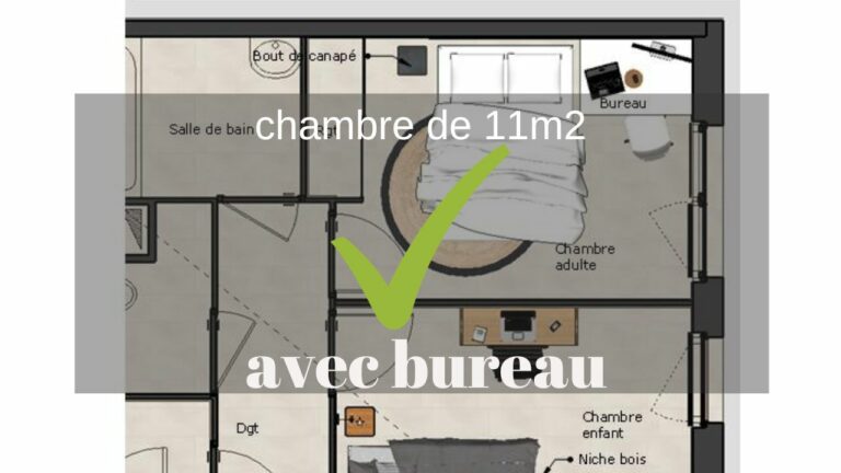 2 variantes de déco chambre parentale 11m2