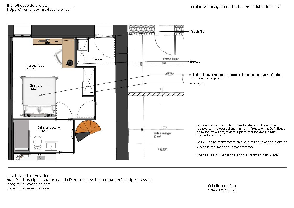 Chambre 15m2 - aimez-vous ces 2 exemples?