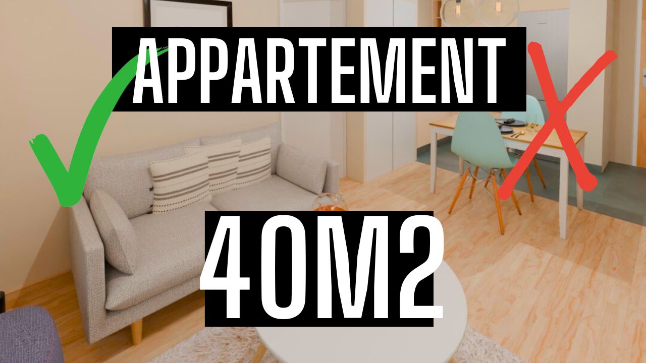 Plan appartement 40m2 1 chambre [projet 3D concret]