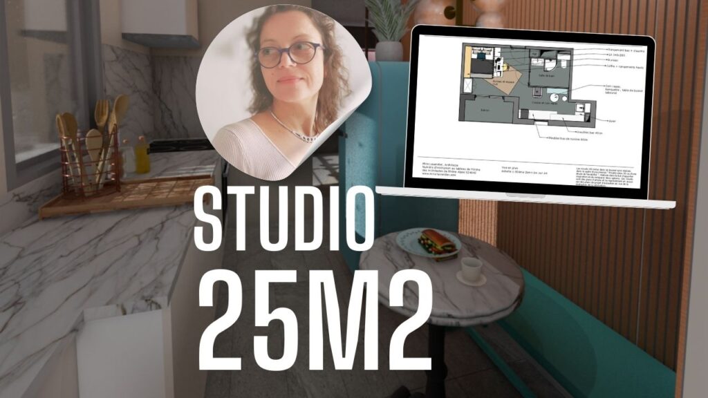 Inspiration: plan appartement 25m2 optimisé et déco